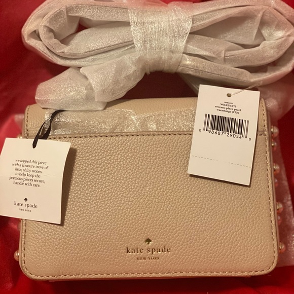 kate spade | Bags | Kate Spade Serrano Pearl Purse Pearls Line The Side ...